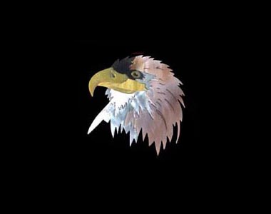 Eagle Head Inlay, Pre-Engraved