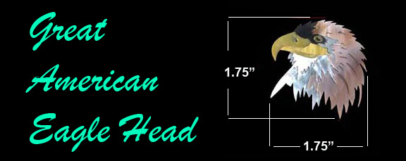 Eagle Head Inlay, Pre-Engraved