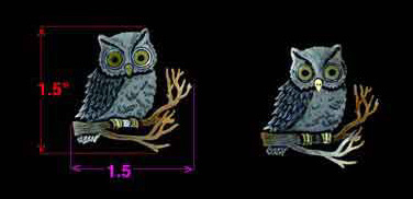 Owl Inlays, Pre-Engraved