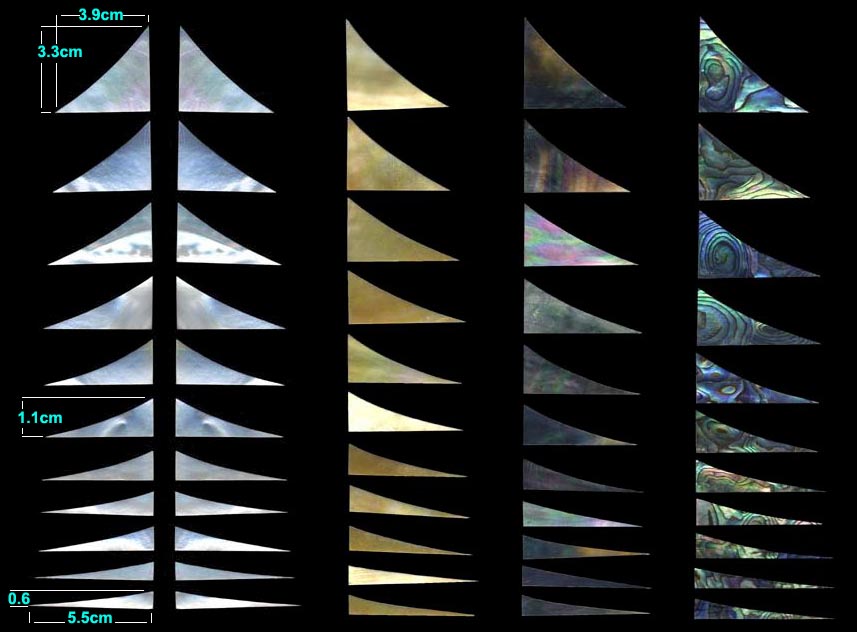 Shark Fin Fret Board Inlay