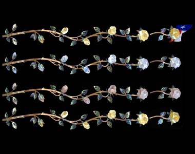 Rose Vine Peghead Inlays